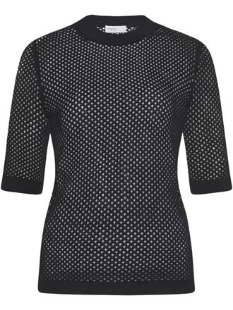 Rosetta Getty haut en résille - Noir