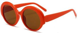 Generic Lunettes de soleil rondes rétro pour homme et femme, 4, Taille unique