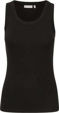 Inwear Schwarzes Geripptes Tanktop - - Tops - Damen - Schwarzk - XS