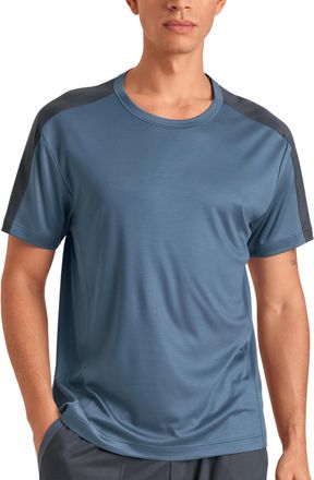 CALIDA Deepsleepwear Cooling T-Shirt Herren, Rundhalsausschnitt, thermoregulierend, k&uuml;hlend und luftig