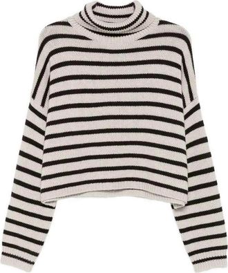 Lisa Yang Pull Col Rond - Marron