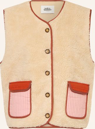 Lollys Laundry Lollys Laundry Teddyfell-Weste Jacell beige