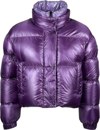 Add Femme, Vestes, Violet, Taille: 34 FR Short Down Jacket