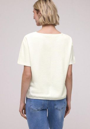 Street One T-Shirt mit U-Boot-Ausschnitt