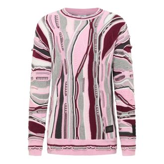 Carlo Colucci Homme, Pulls, Multicolore, Taille: 2XL Pull en Tricot Col Rond