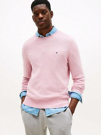 Tommy Hilfiger Pull en pure laine dagneau à col ras-du-cou