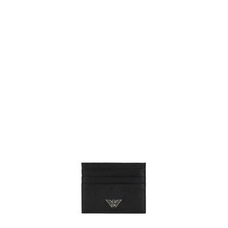 Emporio Armani Kartenetui mit Logo-Plakette - - Accessories - Herren - Schwarzk - ONE SIZE