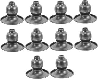 Valiclud 10 St&uuml;ck Teiliges Eisen Kerzenhalter Robuster Metall Kerzenst&auml;nder Unbehandelte DIY Kerzenhalter Zubeh&ouml;r Hitzebest&auml;ndig und Stabil zur Hochzeitsdekora