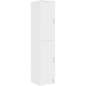 vidaXL Vidaxl - Highboard blanc 35 x 39 x 168 cm - Bois ding&eacute;nierie - Avec porte - Meuble de rangement moderne pour salon contemporain