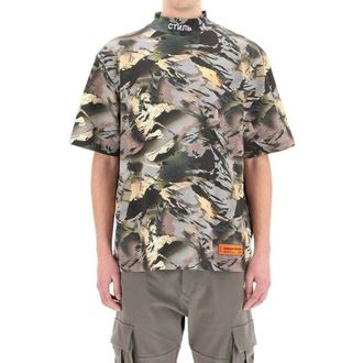 Heron Preston Mens Bicolor Cotton T-Shirt