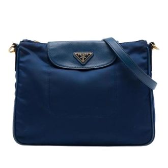 Prada Pre-owned Vintage Crossbody Bag - - Pre-owned - Damen - Blau - ONE SIZE