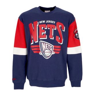 Mitchell & Ness NBA All Over Crew Sweatshirt - - Sweatshirts & Hoodies - Herren - Mehrfarbig - XL