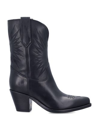 Golden Goose Chaussures plates doie dor&eacute;e noires