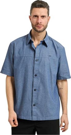 A|X Armani Exchange Homme, Chemises, Bleu, Taille: XL T-shirt &agrave; Manches Courtes