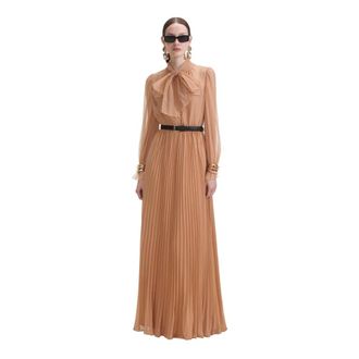 Self Portrait Femme, Robes, Brun, Taille: 42 FR Maxi Dress