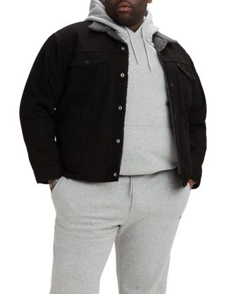 Levi's Herren Big & Tall Sherpa Trucker Jacke, Duvall, 1XL
