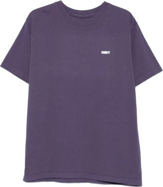 Obey Homme, Tops, Violet, Taille: XL Bold Icon Face Tee