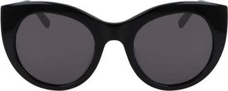 DKNY Dkny, Femme, Accessoires, Noir, Taille: ONE Size Lunettes de soleil en ac&eacute;tate avec verres teint&eacute;s