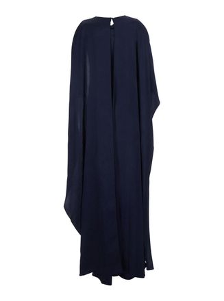 SIMKHAI Womens Long Dress Izel Cape Blue