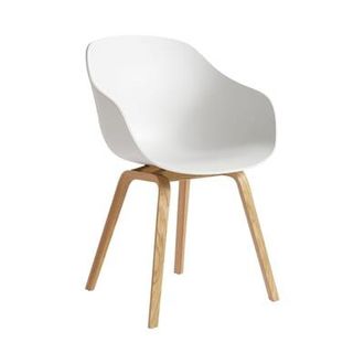 HAY Fauteuil About a chair - Blanc - Polypropylène recyclé - Designer Hee Welling