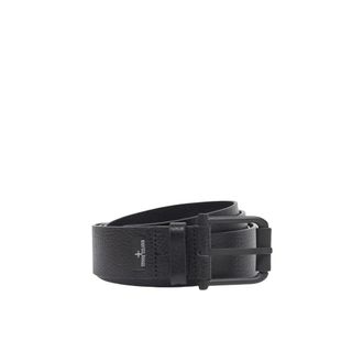 Stone Island Homme, Accessoires, Noir, Taille: 95 CM Ceinture en cuir