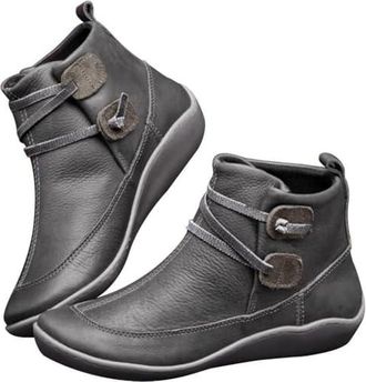 Generic Bottines courtes pour femme - Imperm&eacute;ables - Talon carr&eacute; bas - Antid&eacute;rapantes - Fermeture &eacute;clair lat&eacute;rale - Tendance - Chaudes - D&eacute;contract&eacute;es - Class