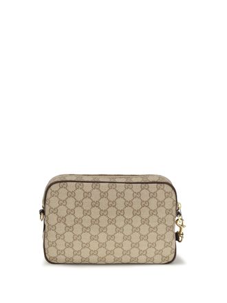 Gucci Web Shoulder Bag - Brown