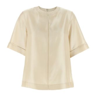 Loulou Studio Damen, Blusen & Hemden, Beige, LGr&ouml;&szlig;e