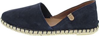 Verbenas Damen Espadrilles Schuhe Carmen Espadrille Veloursleder Slipper Freizeit Elegant Slip-Ons Uni Carmen aspadrille dunbkelblau Leder