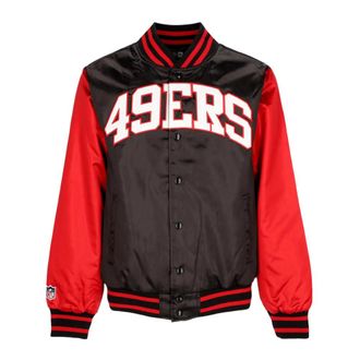New Era NFL Satin Bomber Jacke San Francisco 49ers - - Jackets - Herren - Schwarzk - S