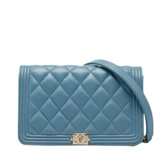Chanel Pre-owned The Boy Flap - - Pre-owned - Damen - Blau - ONE SIZE