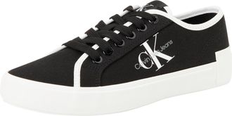 Calvin Klein Damen Vulcanized Sneaker Skater Schuhe, Schwarz (Black/Bright White), 39