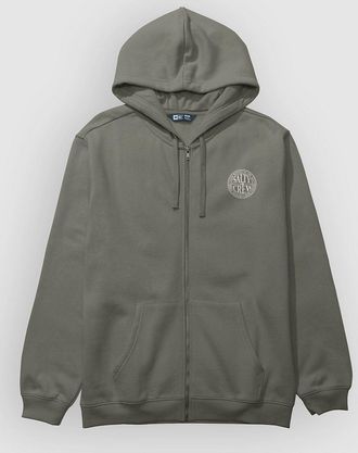 Salty Crew Global Sweatjacke dusty olive