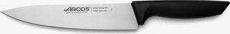 Arcos Kochmesser Professionell - Edelstahlklinge NITRUM 200 mm, Glatte und Langlebige Schneide, Leichter und Robuster Griff, Serie Niza