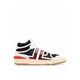 Lanvin Homme, Chaussures, Noir, Taille: 41 EU Calfskin High Top Baskets