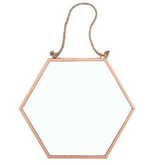 Jones Home & Gift s Petit Miroir | G&eacute;om&eacute;trique | H : 17,5 cm l : 20 cm P : 0,5 cm | Lot de 1