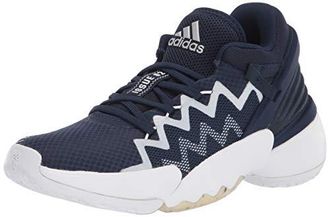adidas unisex adult D.o.n. Issue 2 Indoor Court Shoe, Collegiate Navy/White, 5.5 US