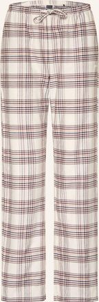 HUGO BOSS Schlafhose Holiday Aus Flanell weiss