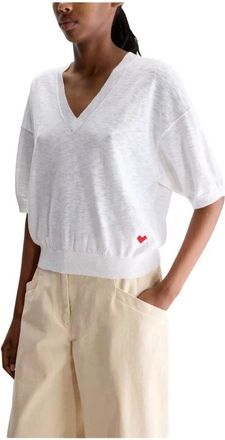 Bellerose Femme, Pulls, Blanc, Taille: 42 FR Sweat Dadif