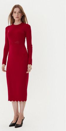 Twin-Set Strickkleid 252TP3040 Rot Slim Fit