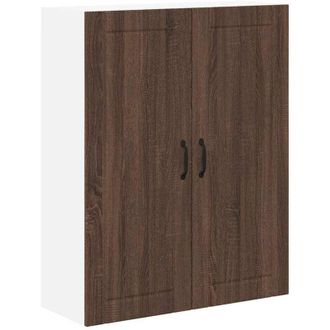vidaXL Küchenwandschrank mit Regal Braun Eichen-Optik 80 x 31 x 100 cm vidaXL