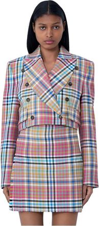 Vivienne Westwood Femme, Vestes, Multicolore, Taille: 36 FR Cut-Off Blazer
