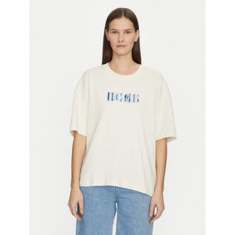 HUGO BOSS T-Shirt 50532093 Creme Relaxed Fit
