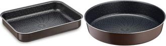 T-fal Success Plat Mini Four Aluminium J1600502, fabriqué en France & PERFECTBAKE Moule A Manqué Brun 24cm, aluminium 100% recyclé J5549602, fabriqué en Fra