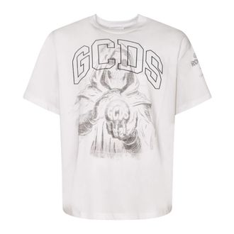 GCDS T-Shirt - - Tops - Herren - Wei&szlig; - L