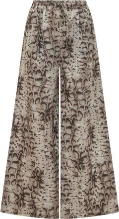 Pinko Pinko, Femme, Pantalons, Beige, Taille: 38 FR Gussola Wide Pantalons