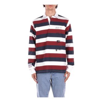 GCDS Gcds, Homme, Tops, Multicolore, Taille: M Polo Rayé