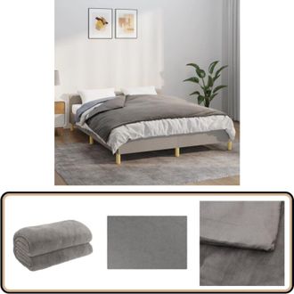 vidaXL Vidaxl - Gewichtsdecke mit Bezug Grau 120x180 cm 9 kg Stoff - Gewichtsdecke - Schlafhilfe - Bettdecke - Schwere Decke - Tiefenentspannung