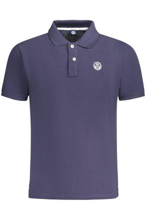 North Sails Poloshirt Herren Poloshirt Blau - Kurzarm, 2 Kn&ouml;pfe