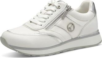 Tamaris Femme Damen 1-23726-43 Basket, Blanc/argenté, 39 EU
